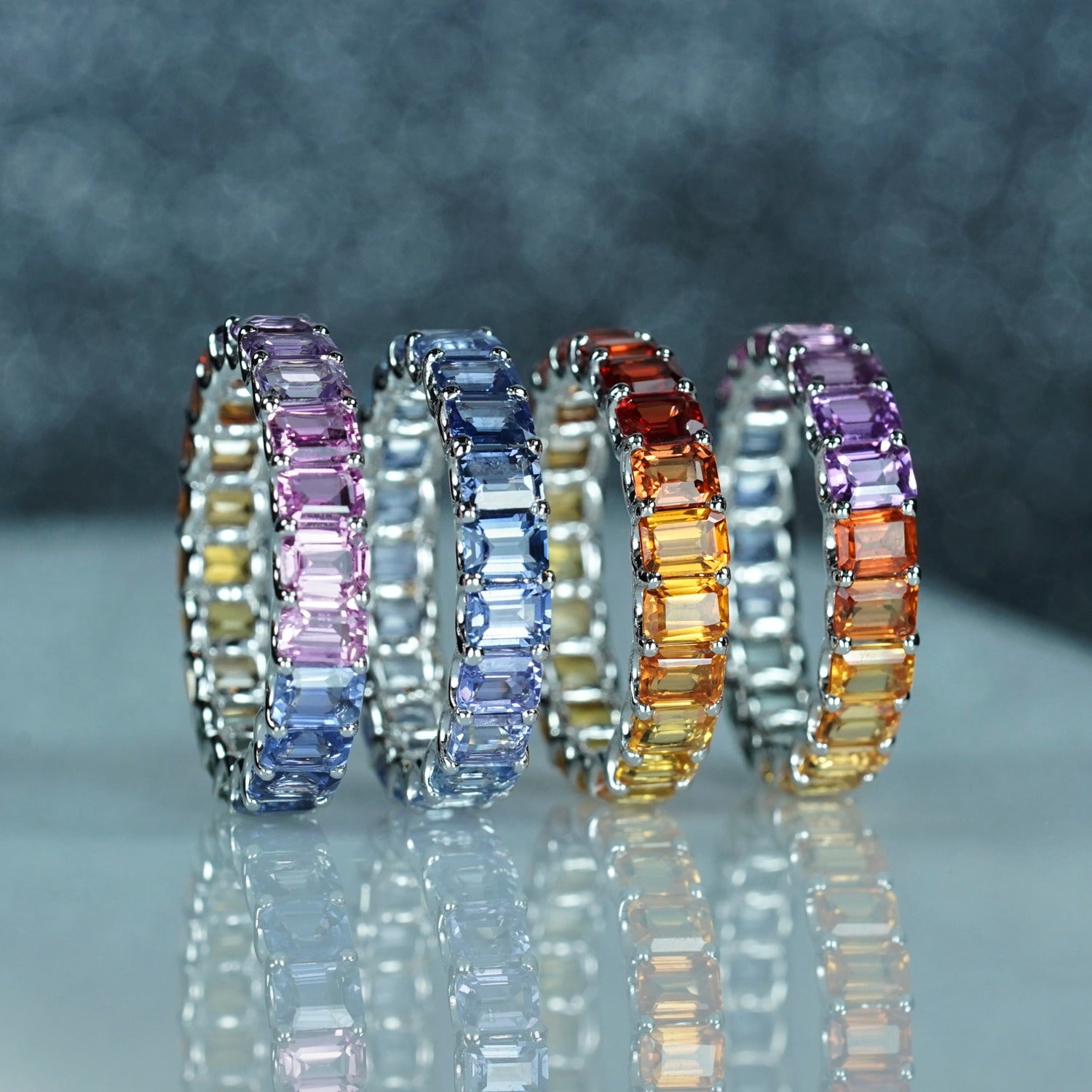 Colored Stone Anniversary Bands – Hillcrest Designer Jewelry